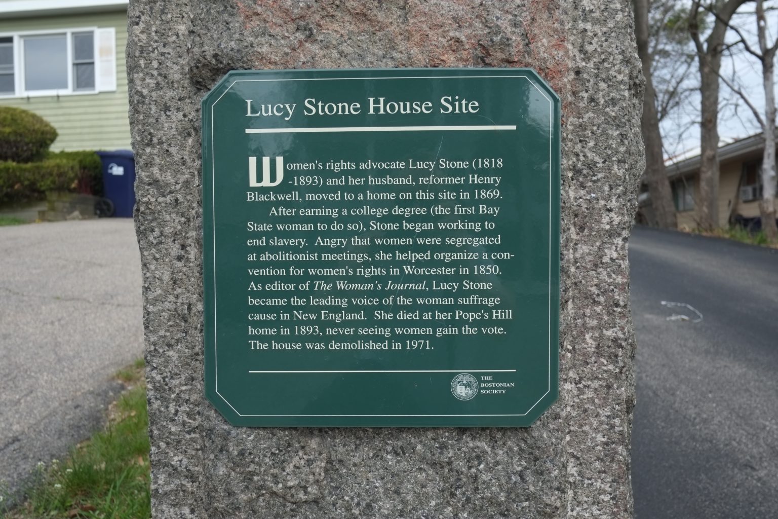 Lucy Stone House – A People's Guide to Greater Boston